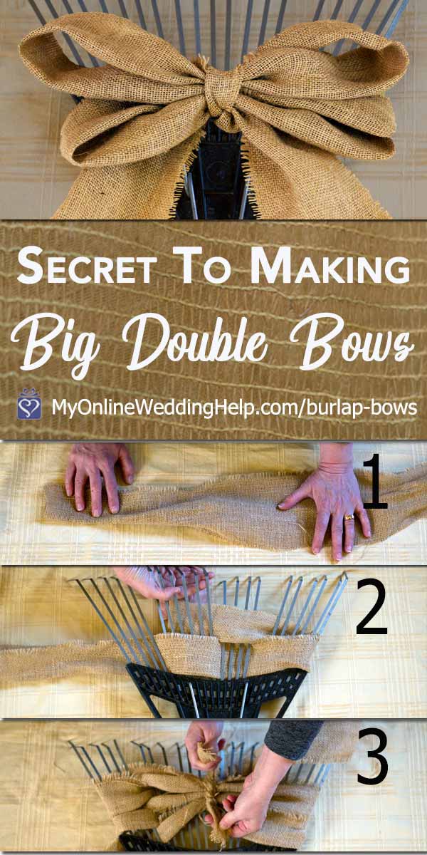 How to Make a Burlap Bow the Secret, 6-Step Way