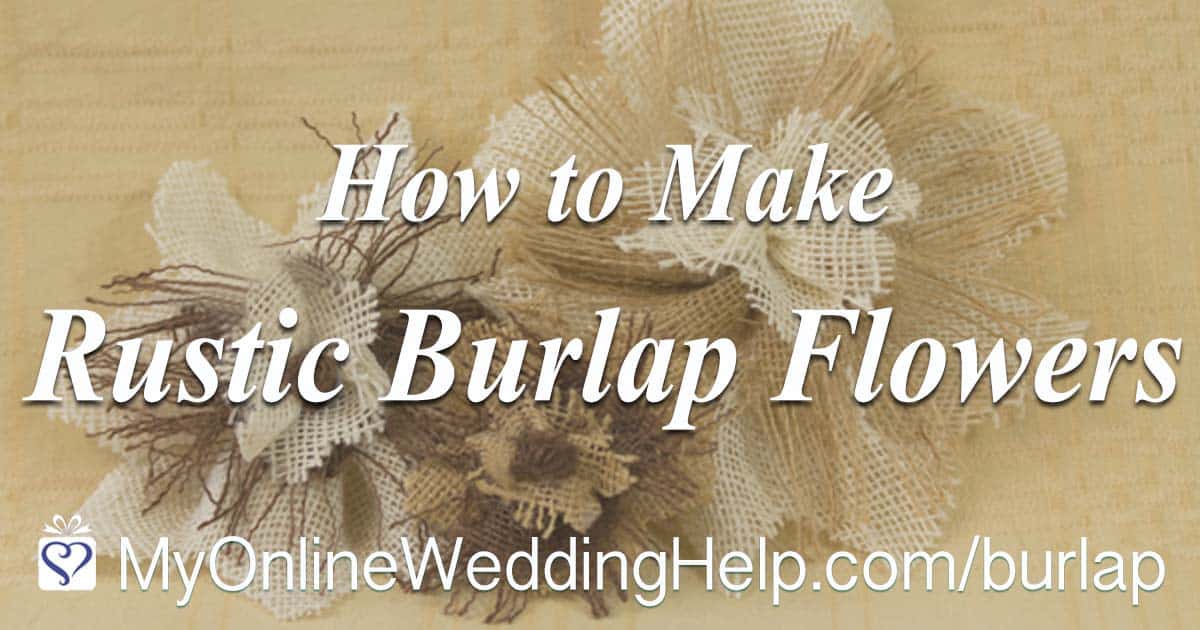 How to Make Burlap Flowers the Unique, 3-Layer Way