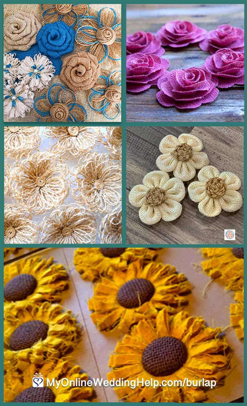 How to Make Burlap Flowers the Unique, 3-Layer Way