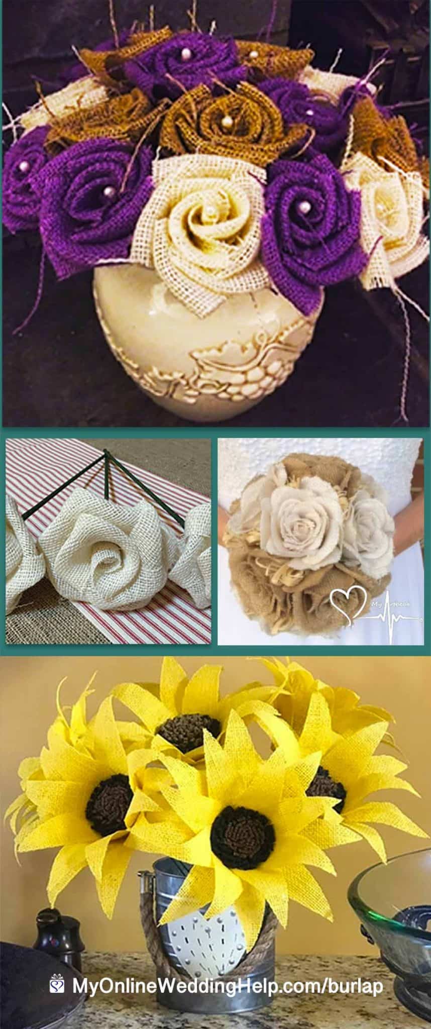 How to Make Burlap Flowers the Unique, 3-Layer Way