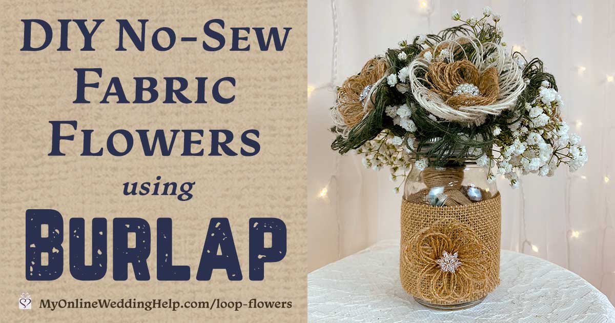 Easy DIY Burlap Flowers